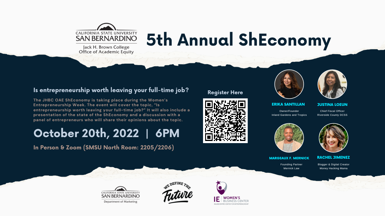 5th Annual ShEconomy Event | CSUSB